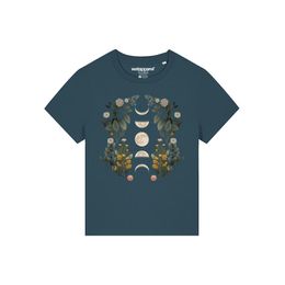 Watapparel Shirt 'Moonphases & Flower' female Green size S