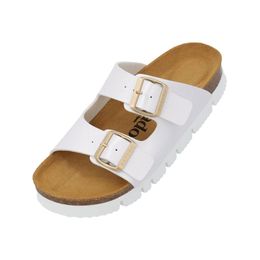 Palado Pantolette 'Korfu' Damen Gr&ouml;&szlig;e 40 gold / wei&szlig;
