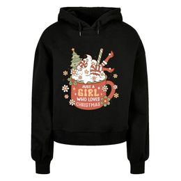 F4NT4STIC Sweatshirt 'Just A Girl Who Loves Christmas Hot Chocolate' female Black size XS
