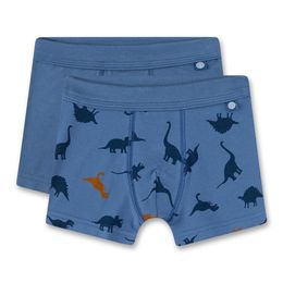 Sanetta Boxershorts Jungen Gr&ouml;&szlig;e 92 nachtblau / taubenblau / braun