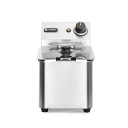 ich-zapfe Friteuse - Edelstahl, 4 l, mit Sicherheits-Thermostat und Kaltzone