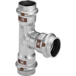 Viega Temponox T-Stück 810184 54 mm, Stahl, nicht rostend, mit SC-Contur