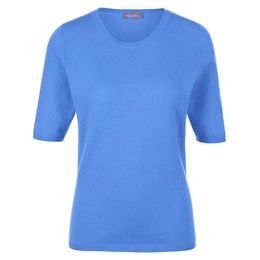 Rundhals-Pullover aus Schurwolle und Kaschmir include blau