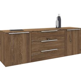 borchardt Möbel Sideboard BORCHARDT MÖBEL, B:166cm H:53cm T:35cm, braun, Wohnzimmer, Sideboards, "Oliva", Breite 166 oder 200 cm
