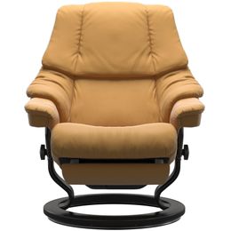 Relaxsessel stressless, B:88cm H:98cm T:77cm, gelb, Leder BATICK: BATICK ist ein leicht korrigiertes, durchgefärbtes und genarbtes Möbelleder, bei
