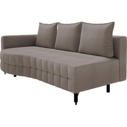 Loungesofa, B:212cm H:93cm T:114cm, grau, exxpo - SOFA FASHION, Sofas, "T wiggy Schlafsofa mit Bettfunktion und Bettkasten", komfortabler Federkern,