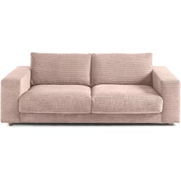 2-Sitzer 3C CANDY, B:230cm H:85cm T:127cm, rosa, 88% Polyester, 12% Polyacryl, Sofas, "Enisa softig und legeres Big-Sofa, bequem und komfortabel",