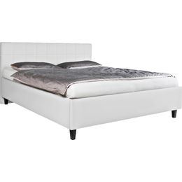 Polsterbett Alina, B:167cm H:102cm L:212cm, grau, Kunstleder TLS (100% Polyester), Betten, "Pepe", wahlweise mit Matratze und Lattenrost, in diversen
