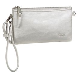 Gabor Damen Abendtasche "Emmy", silber, Polyurethan, Polyurethan (PU), clean, gepflegt, Taschen, aus weichem Lederimitat als praktisch lässige "Bag