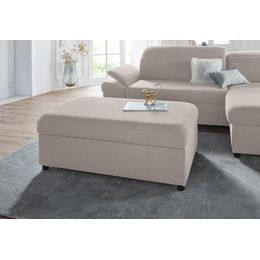 Hocker, B:116cm H:45cm T:70cm, beige, exxpo - SOFA FASHION, Wohnzimmer, Hocker, "Kyoto Bankhocker mit Staufach unter der Sitzfläche"