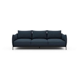 3-Sitzer TENKSOM, B:250cm H:68cm T:100cm, blau, Sofas, "Kayto Sofa, TV-Couch, Dreisitzer", Bezüge wechselbar, hoher Sitzkomfort, robuste