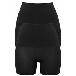 Petite Fleur Damen Formpants, Gr. 32, schwarz, Obermaterial: 65% Baumwolle, 20% Elasthan, 15% Polyamid, unifarben, Unterhosen, aus elastischer