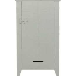 Stauraumschrank Woood, B:85cm H:142cm T:38cm, grau, Schr&auml;nke, "Gijs", Bauernschrank mit Griff, H 142 cm x B 85 cm