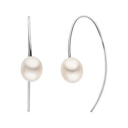Jobo Damen Perlenohrringe "mit Haken", Perlen Silber 925 (Sterlingsilber), silber, Perlen, Silber 925 (Sterlingsilber), Ohrringe, 925 Silber mit