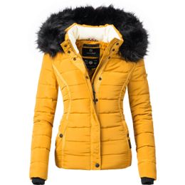 Navahoo Damen Steppjacke "Miamor", gelb, Gr. XL, Oberstoff: 100% Polyester; Futter: 100% Polyester; Wattierung: 100% Polyester; Ärmelfutter: 100%