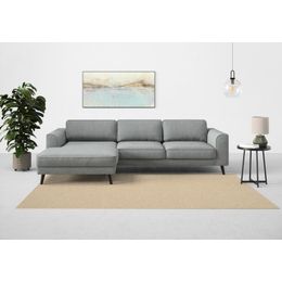 Ecksofa Trendmanufaktur, B:280cm H:85cm T:167cm, grau, 100% Polyester, Wohnzimmer, Sofas, "Lumber Jack, elegantes Designsofa, zeitlos modern, hoher