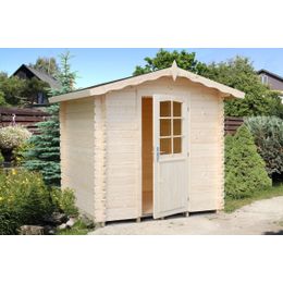 Gartenhaus Palmako, beige, Massivholz, Gartenh&auml;user, "Vivian", 3,8 qm