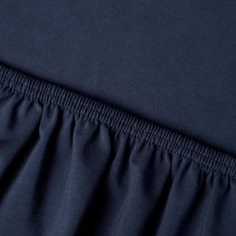 Spannbettlaken Kayori, B:200cm L:220cm, blau, Jersey-Elasthan, Obermaterial: 97% Baumwolle, 3% Elasthan (LYCRA), Bettlaken, "Saiko", Bio-Baumwolle