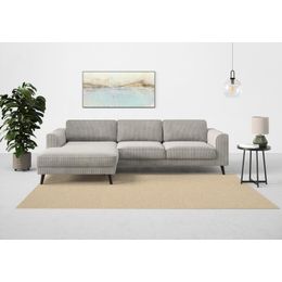 Ecksofa Trendmanufaktur, B:280cm H:85cm T:167cm, beige, 88% Polyester, 12% Polyacryl, Wohnzimmer, Sofas, "Lumber Jack, elegantes Designsofa, zeitlos