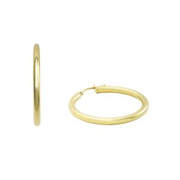 Amor Damen Paar Creolen "2013901", 28mm, Gelbgold 375, gold, Gelbgold 375, Ohrringe