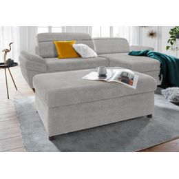 Hocker, B:116cm H:45cm T:70cm, grau, exxpo - SOFA FASHION, Wohnzimmer, Hocker, "Kyoto Bankhocker mit Staufach unter der Sitzfläche"