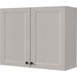 H&auml;ngeschrank Nobilia, B:90cm H:72cm T:37,2cm, grau, K&uuml;che, Schr&auml;nke, ""Cascada", vormontiert, mit zwei Einlegeb&ouml;den", Breite 90 cm