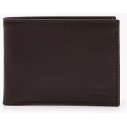 Levi's LEVI'S Damen Geldbörse "BATWING BIFOLD ID", braun, Rindsleder, Kleinlederwaren, Geldbeutel Portemonnaie Herrenbörse Leder