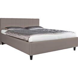 Polsterbett Alina, B:147cm H:102cm L:212cm, grau, Kunstleder TLS (100% Polyester), Betten, "Pepe", wahlweise mit Matratze und Lattenrost, in diversen