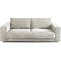 2-Sitzer 3C CANDY, B:230cm H:85cm T:127cm, grau, 88% Polyester, 12% Polyacryl, Sofas, "Enisa softig und legeres Big-Sofa, bequem und komfortabel",