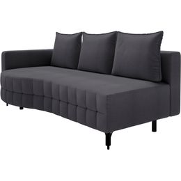 Loungesofa, B:212cm H:93cm T:114cm, grau, exxpo - SOFA FASHION, Sofas, "T wiggy Schlafsofa mit Bettfunktion und Bettkasten", komfortabler Federkern,