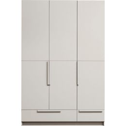Kleiderschrank Woood, B:142cm H:215cm T:60cm, beige, FSC-zertifizierter Holzwerkstoff, Schränke, "Pure", mit Kleiderstange, Kiefernholz, Höhe 215 cm