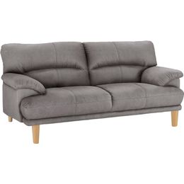 3-Sitzer Trendmanufaktur, B:200cm H:87cm T:90cm, silber, Sofas, "Cecilia, Sofa in italienischem Design", mit tollem Sitzkomfort, extrabequeme