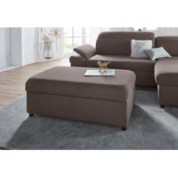 Hocker, B:116cm H:45cm T:70cm, braun, exxpo - SOFA FASHION, Wohnzimmer, Hocker, "Kyoto Bankhocker mit Staufach unter der Sitzfläche"