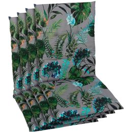 Sitzauflage GO-DE, B:48cm H:5cm T:108cm, bunt, Baumwolle, Polyester, Polyurethan, Polsterauflagen, Ma&szlig;e ca.: 48 cm x 108 cm x 5 cm