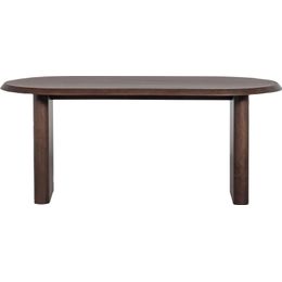 Esstisch Woood, B:180cm H:75cm T:90cm, braun, Garten, Tische, "Ellips", mit abgeflachter Kanten aus Mangoholz, breite 180 cm