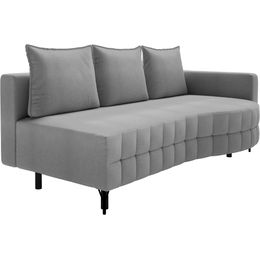 Loungesofa, B:212cm H:93cm T:114cm, grau, exxpo - SOFA FASHION, Sofas, "T wiggy Schlafsofa mit Bettfunktion und Bettkasten", komfortabler Federkern,