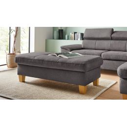 Hocker, B:136cm H:45cm T:70cm, grau, exxpo - SOFA FASHION, Wohnzimmer, Hocker, "Enya Bankhocker mit Staufach unter der Sitzfläche", schöne