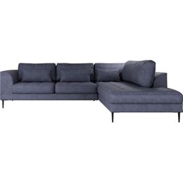 Trendmanufaktur Damen Ecksofa "Luzi, wahlweise mit Schlaffunktion und Bettkasten, gemütlich, L-Form", B/H/T: 264cm x 80cm x 203cm, Samtvelours,