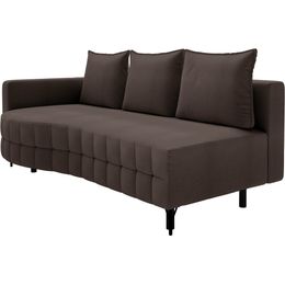 Loungesofa, B:212cm H:93cm T:114cm, braun, exxpo - SOFA FASHION, Sofas, "T wiggy Schlafsofa mit Bettfunktion und Bettkasten", komfortabler Federkern,