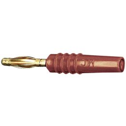 STÄUBLI SLS205-L Lamellenstecker Stecker, gerade Stift-Ø: 2 mm Rot 1 St. - Stäubli