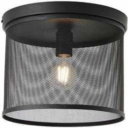 Brilliant - Lampe, Tonno Deckenleuchte 1flg schwarz korund, Metall, 1x A60, E27, 52W,Normallampen (nicht enthalten)