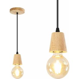 Häusliche industrielle Lichtsuspension, E27 -Holzdecke, 150 cm Kronleuchter in der Höhe für Wohnzimmer oder Restaurantschlafzimmer, nicht enthalten