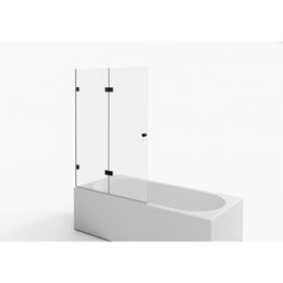 Aurlane Badewannenfaltwand 2-teilig 100 x 140 cm