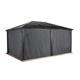 Sojag Vorhang-Set für Pavillon 'Meridien 1216' dunkelgrau