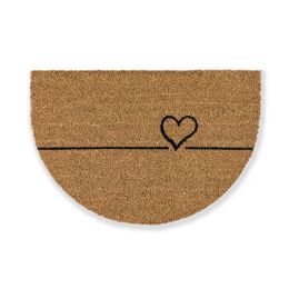 Astra Kokosmatte 'Coco Smart' 40 x 60 cm Herz braun
