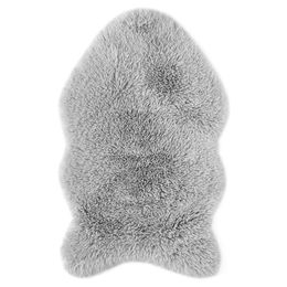 ANDIAMO Dekofell 'Alma' silber 50 x 80 cm