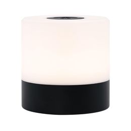 toom Akku-LED-Tischleuchte 'Louis' schwarz/weiß mit USB-Ladekabel Ø 7,2 x 7,2 cm