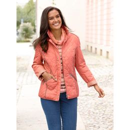 WITT Damen Steppjacke mit Kontrast-Details, grapefruit, Gr&ouml;&szlig;e 36