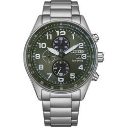 Chronograph Citizen "CA0770-72X", silber (silberfarben), Armbanduhren, Herren, Armbanduhr, Herrenuhr, Solar, Stoppfunktion, Edelstahlarmband