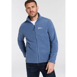 Fleecejacke Jack Wolfskin "WINTERSTEIN FZ M", Herren, Gr. S, blau (nature blau), Fleece, Obermaterial: 100% Polyester, sportlich, Jacken, aus POLARTEC 200, teilweise recycelt